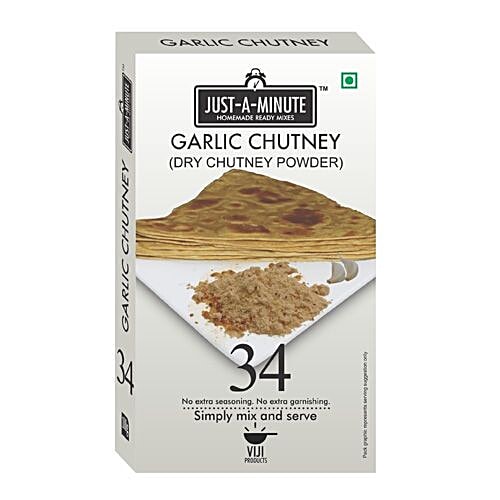 Buy Just A Minute Dry Chutney Powder Garlic Chutney 100 Gm Carton ...
