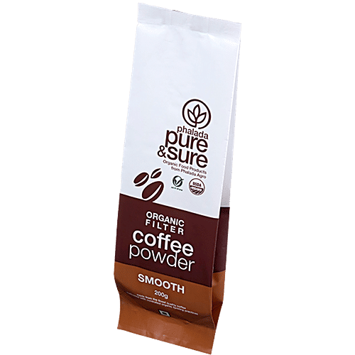 Buy Phalada Pure Sure Organic Coffee Powder Smooth 200 Gm Pouch Online ...