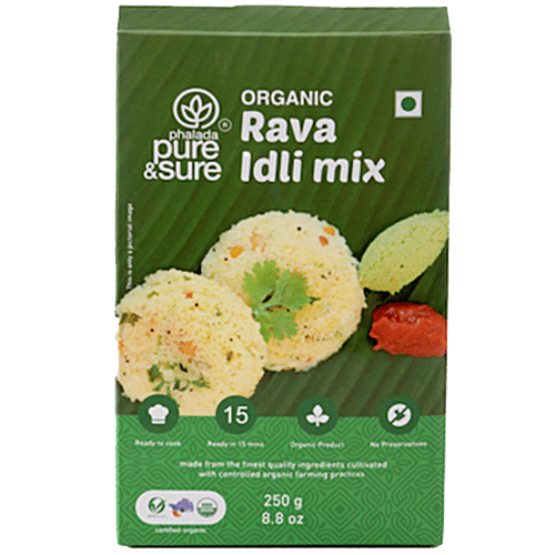 Buy Phalada Pure Sure Organic Rava Idli Mix 250 Gm Pouch Online At Best ...