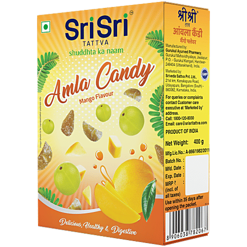 Buy Sri Sri Ayurveda Amla Candy Mango Flavored Delicious Healthy And ...
