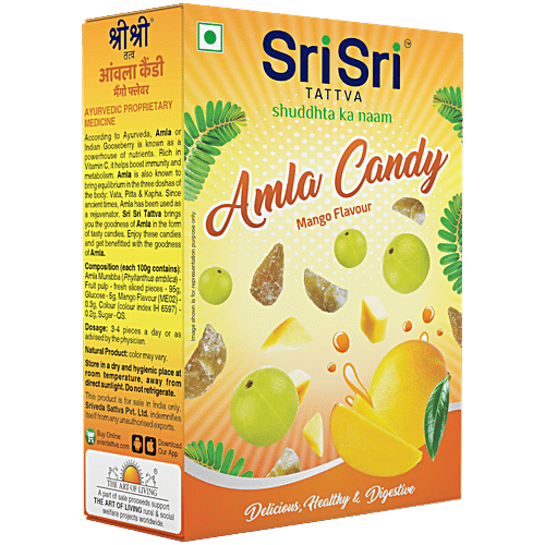Buy Sri Sri Ayurveda Amla Candy Mango Flavored Delicious Healthy And ...