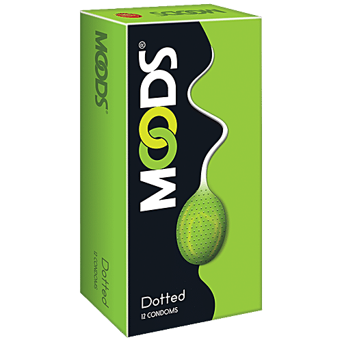 Buy Moods Condoms Premium Dotted 12 Nos Online At Best Price of Rs 120 ...