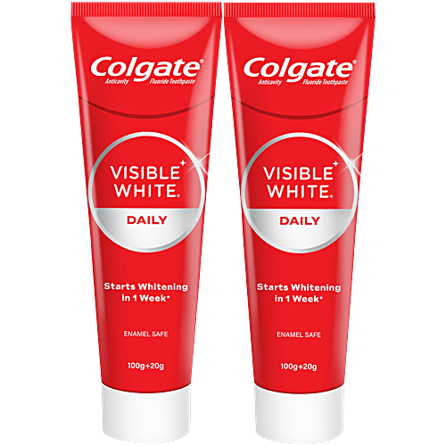Buy Colgate Toothpaste Visible White Saver Pack 240 Gm Online At Best ...