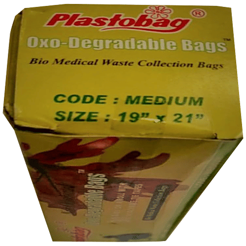Buy Plastobag Oxo Bio Degradable Bags Medium 19 Inch X 21 Inch Carton ...