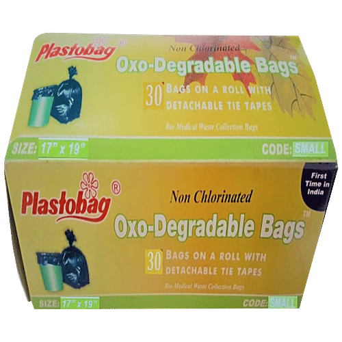 Buy Plastobag Oxo Bio Degradable Bags Small 17 Inch X 19 Inch Carton ...