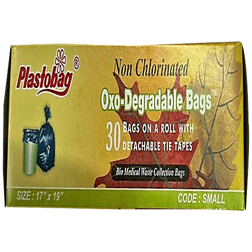 Buy Plastobag Oxo Bio Degradable Bags Small 17 Inch X 19 Inch Carton ...