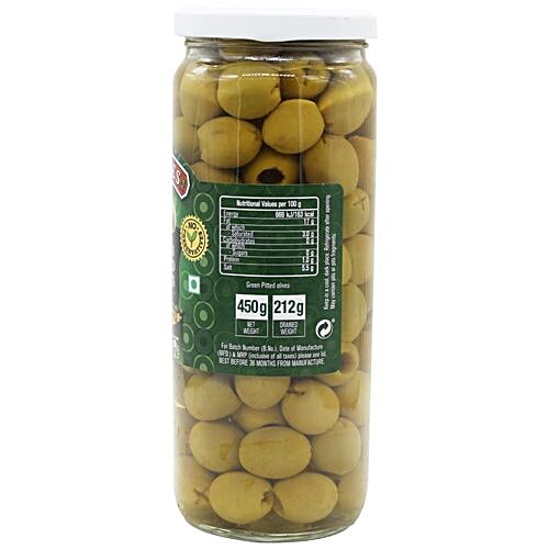 Buy Borges Olives Green Pitted 285 Gm Bottle Online At Best Price of Rs ...