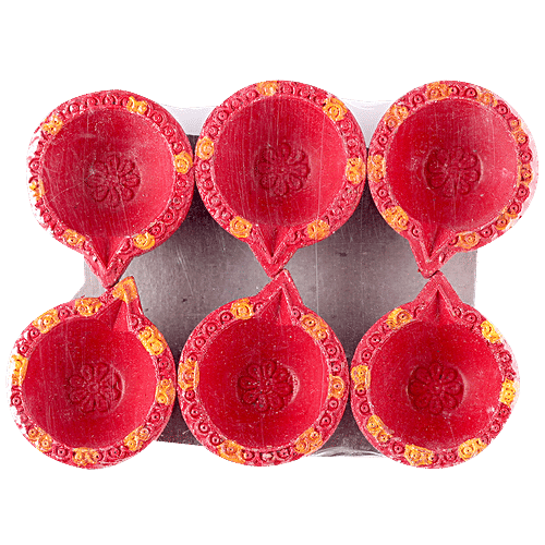 Buy Inspiredkraft Natural Clay Mini Diya 6 Pcs Online at the Best Price ...