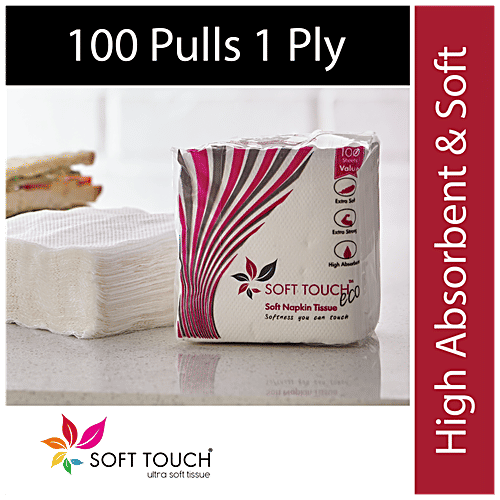 Buy Soft Touch Napkin Tissue Eco 100 Sheets Online At Best Price of Rs ...