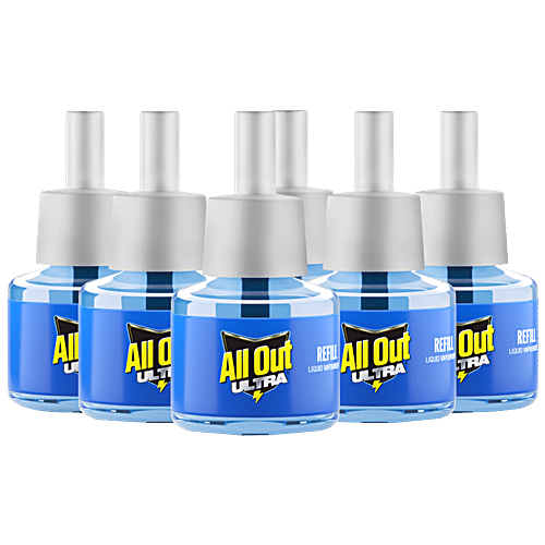 Buy All Out Ultra Refill - Liquid Vaporizer 45 ml (Pack of 6) Online at ...
