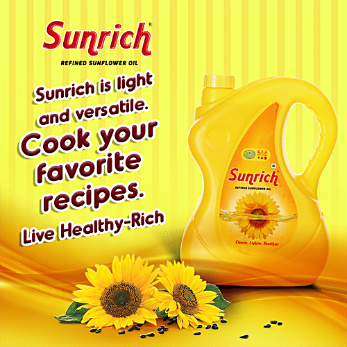 Buy Sunrich Refined Sunflower Oil 5 Ltr Online at the Best Price of Rs ...