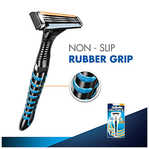 Buy Gillette Razor Vector 3 1 Pc Pouch Online at the Best Price of Rs ...