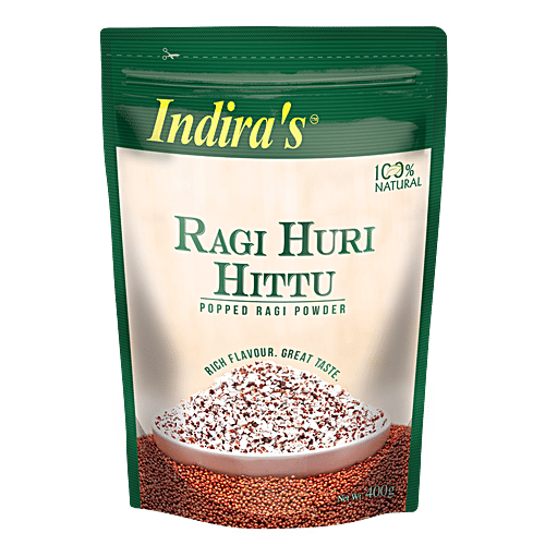 Buy Indira's Ragi - Huri Hittu 400 gm Pouch Online at Best Price. of Rs ...