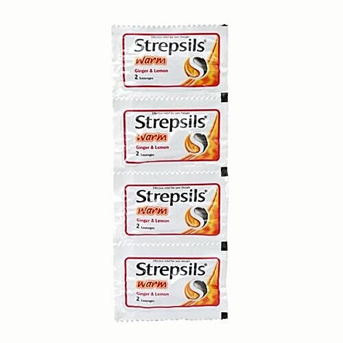 Buy Strepsils 2 Lonzenges - Warm Ginger & Lemon Online at Best Price of ...