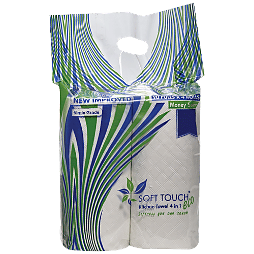 Buy Soft Touch Kitchen Towel Eco 4 In 1 100 Pulls Online At Best Price ...