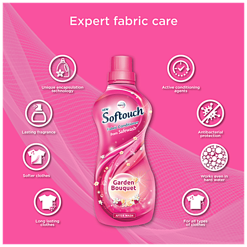 Buy Wipro Softouch Fabric Conditioner Garden Bouquet 800 Ml Bottle ...