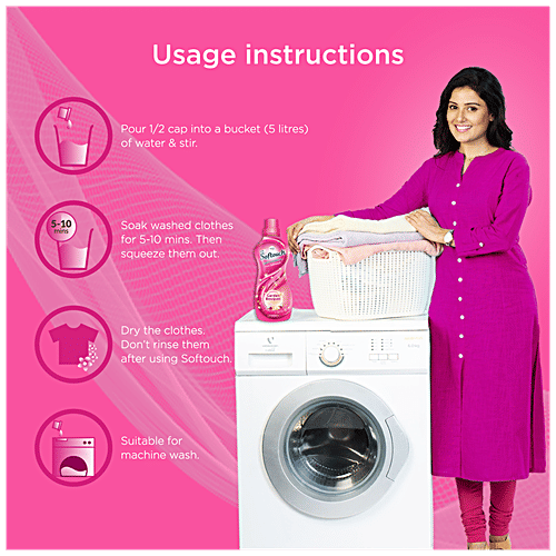 Buy Wipro Softouch Fabric Conditioner Garden Bouquet 800 Ml Bottle ...