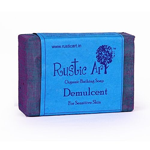 Buy Rustic Art Organic Bathing Soap Demulcent For Sensitive Skin 100 Gm ...