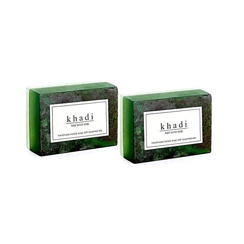 Buy Khadi Bathing Soap - Basil Scrub Online at Best Price of Rs null ...