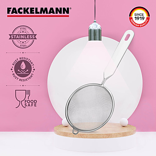 Buy Fackelmann Arcada White Pvc Handle Sieve 7Cm 1 Pc Online At Best Price of Rs 99 - bigbasket
