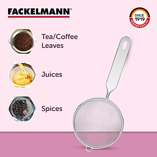 Buy Fackelmann Strainer White Pvc Handle 10Cm 1 Pc Online At Best Price of Rs 159 - bigbasket
