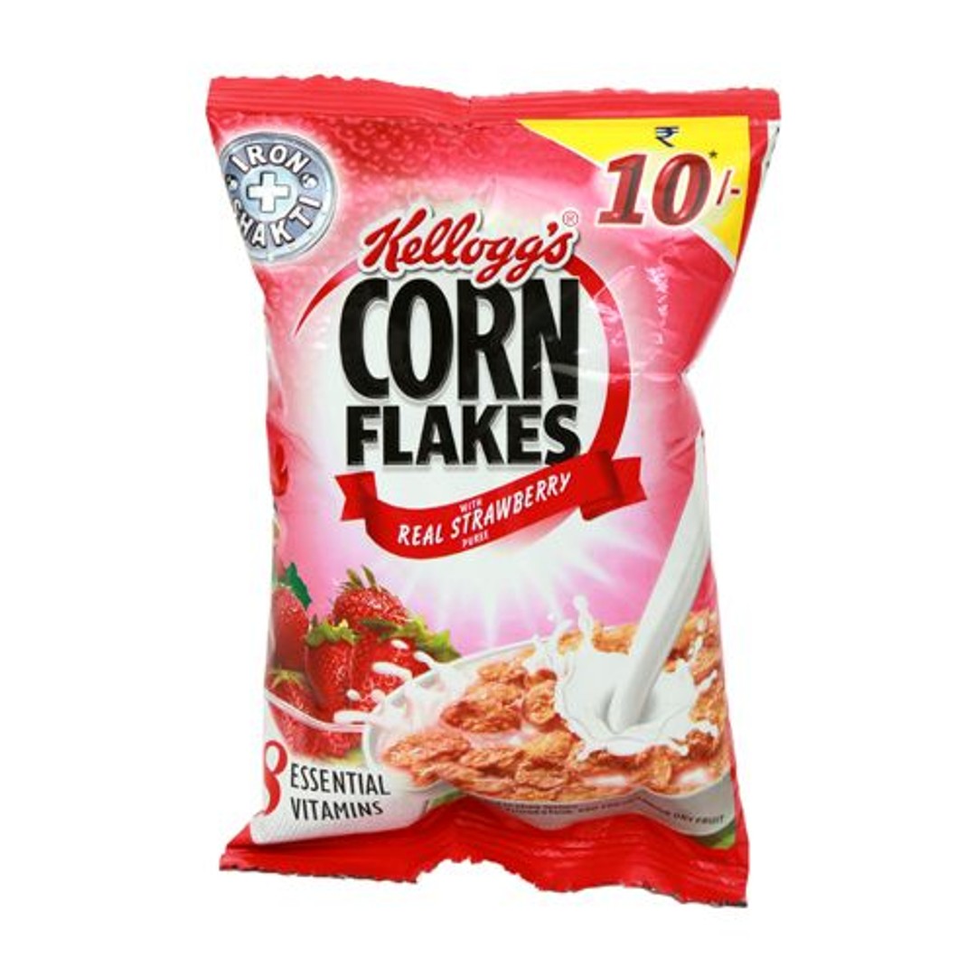 Buy Kelloggs Corn Flakes With Real Stawberry Puree 27 Gm Pouch Online ...