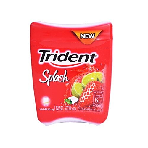 Buy Trident Splash Gum Strawberry With Lime Sugar Free 57 Gm Box Online ...