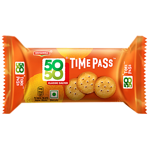 Buy Britannia 50 50 Time Pass Simply Salted Biscuits 39 Gm Pouch Online ...