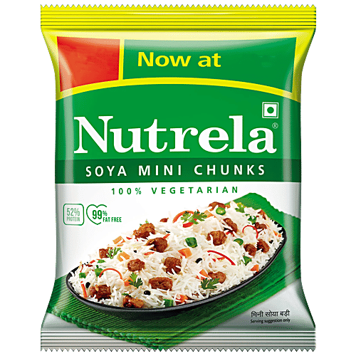 Buy Nutrela Soya Chunks Mini 80 Gm Pouch Online At Best Price of Rs 14. ...