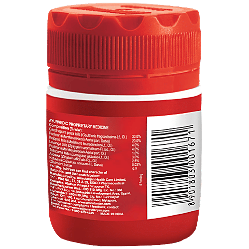 Buy Amrutanjan Maha Strong Balm 9 Ml Carton Online At Best Price of Rs ...