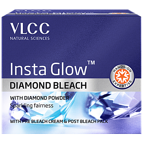 Buy Vlcc Bleach - Insta Glow Diamond 60 gm Online at Best Price. of Rs ...