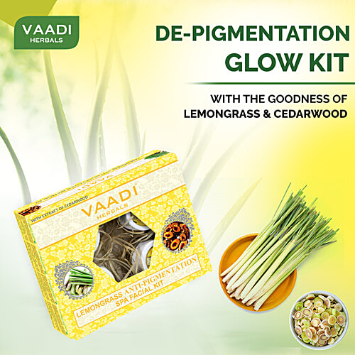 Buy Vaadi Facial Kit - Lemongrass Anti-Pigmentation Spa With Cedarwood ...
