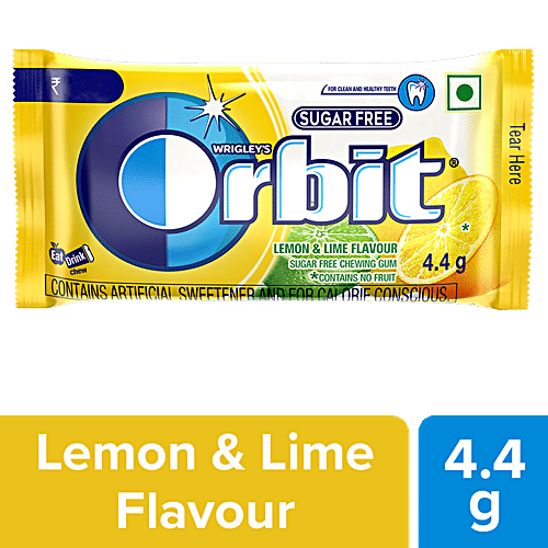 Buy Orbit Sugar Free Chewing Gum Lemon Flavoured 44 Gm Pouch Online At Best Price of Rs 5 ...