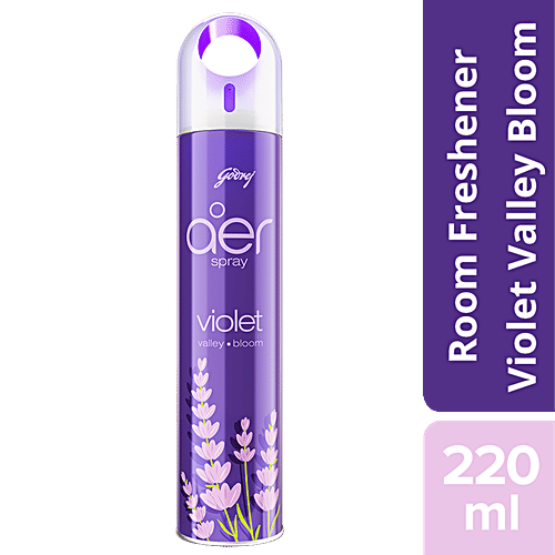Buy Godrej Aer Home Air Freshener Spray Violet Valley Bloom 270 Ml ...