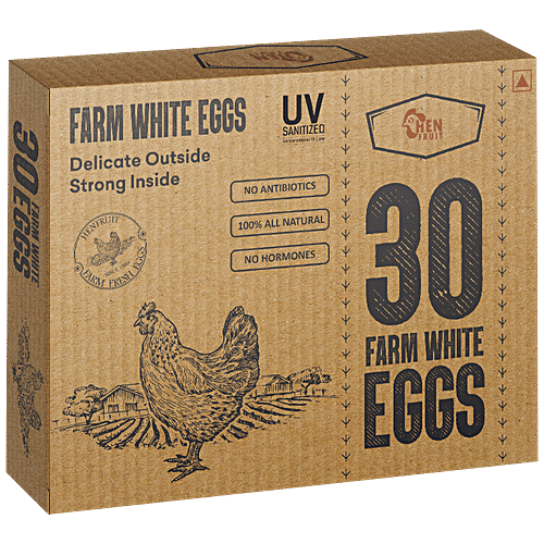 Buy Hen Fruit Eggs Large White 30 Pcs Online at the Best Price of Rs ...