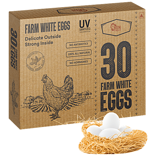 Buy Hen Fruit Eggs Large White 30 Pcs Online at the Best Price of Rs ...