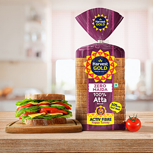 Buy Harvest Gold 100% Atta Bread - Zero Maida Online at Best Price of ...