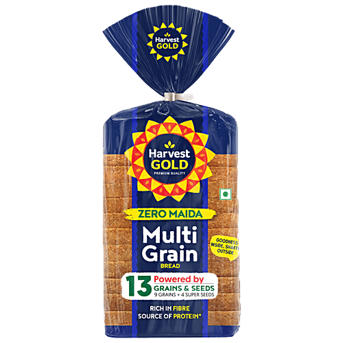 Buy Harvest Gold Multigrain Bread - 13 Grains & Seeds, Zero Maida ...