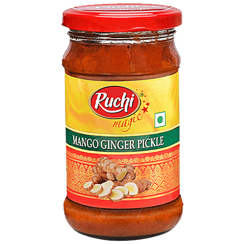 Buy Ruchi Pickle Mango Ginger 300 Gm Bottle Online at the Best Price of ...