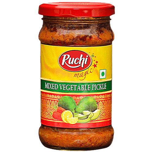 Buy Ruchi Pickle Mixed Vegetable 300 Gm Bottle Online at the Best Price ...