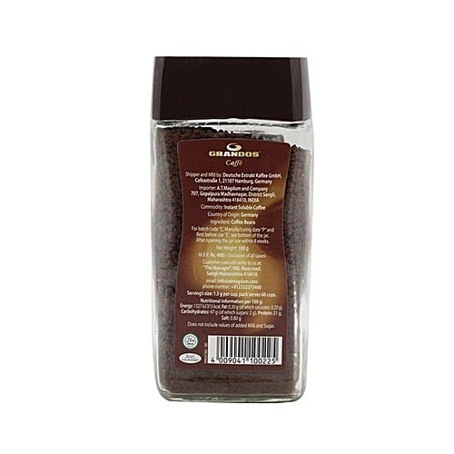 Buy Grandos Caf Coffee Classical 100 Gm Bottle Online At Best Price of ...