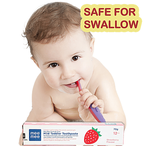 Buy Mee Mee Toothpaste For Kids Fluoride Free Strawberry Flavor 1 Pc ...
