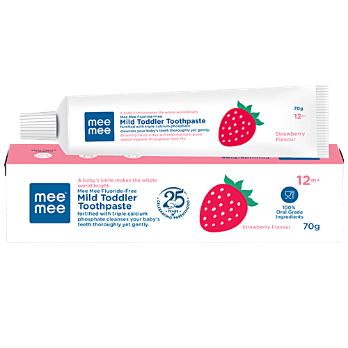 Buy Mee Mee Toothpaste For Kids Fluoride Free Strawberry Flavor 1 Pc ...