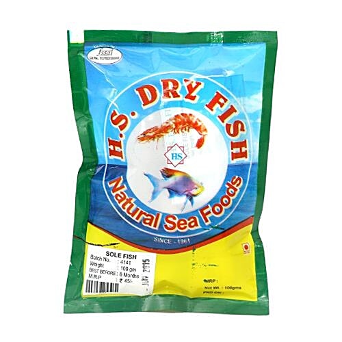 Buy Hs Dry Fish Sole Fish 100 Gm Online at the Best Price of Rs 56.4 ...