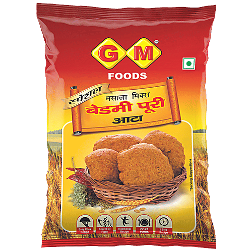 Buy Gm Foods Masala Mix Bedmi Puri Atta 500 Gm Online at the Best Price ...