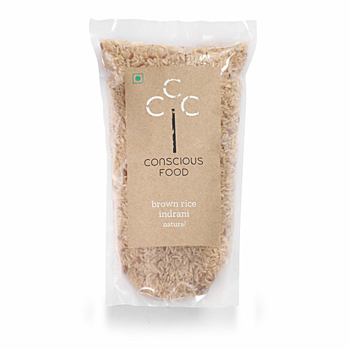 Buy Conscious Food Rice Brown Indrani 500 Gm Pouch Online At Best Price ...