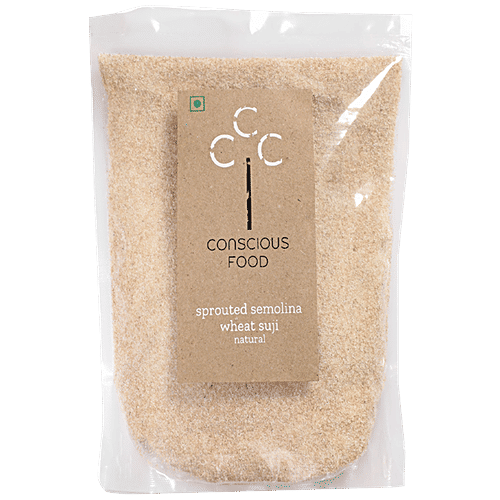 Buy Conscious Food Sprouted Suji 500 Gm Pouch Online At Best Price of ...