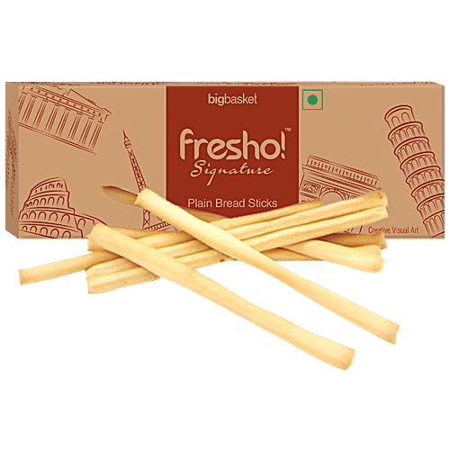 Buy Fresho Signature Bread Sticks Plain 100 Gm Online At Best Price of ...