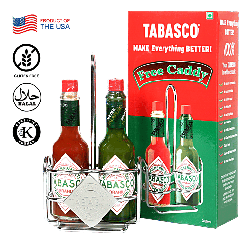 Buy Tabasco Sauce Red Pepper Green Pepper 60 Ml Online at the Best ...