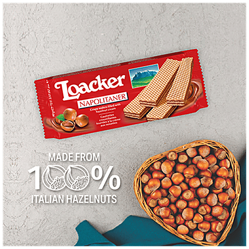 Buy Loacker Wafer Filled Napolitaner Crispy With Hazelnut Cream 90 Gm ...